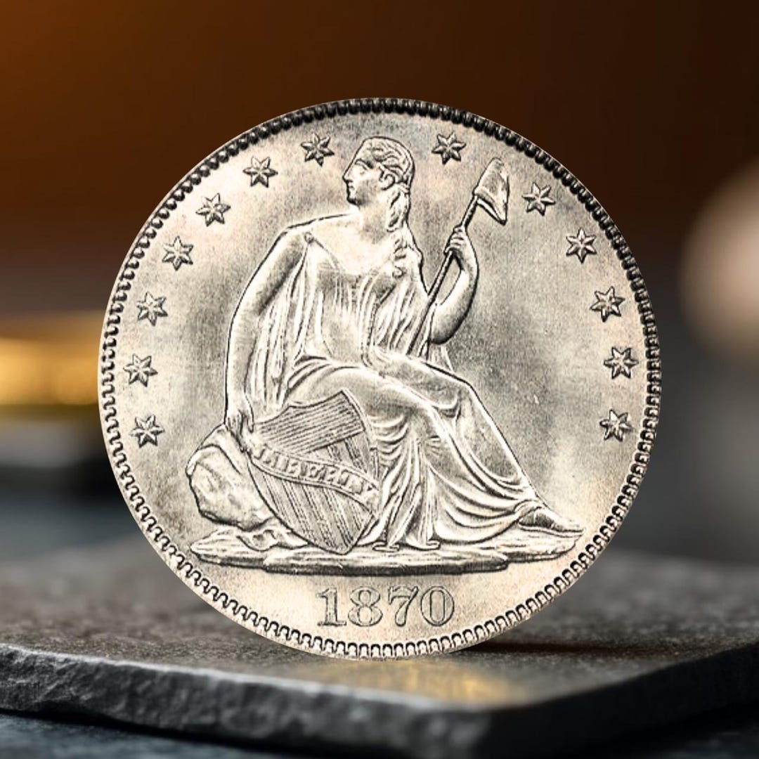 1870 S Seated Liberty Dollar Rare US Commemorative Coin, Antique ...