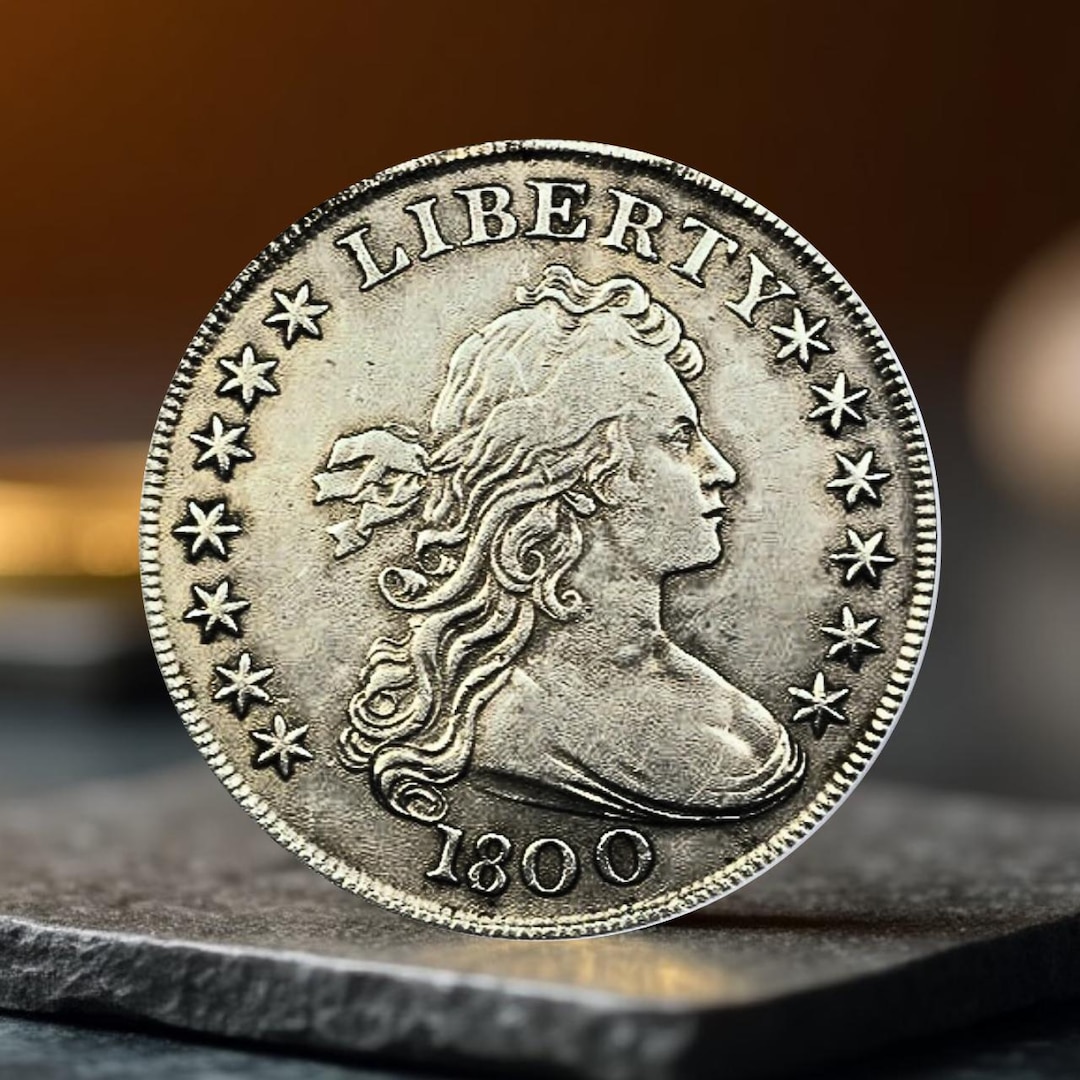 1800 Liberty Draped Bust US Dollar Rare US Commemorative Coin Antique ...