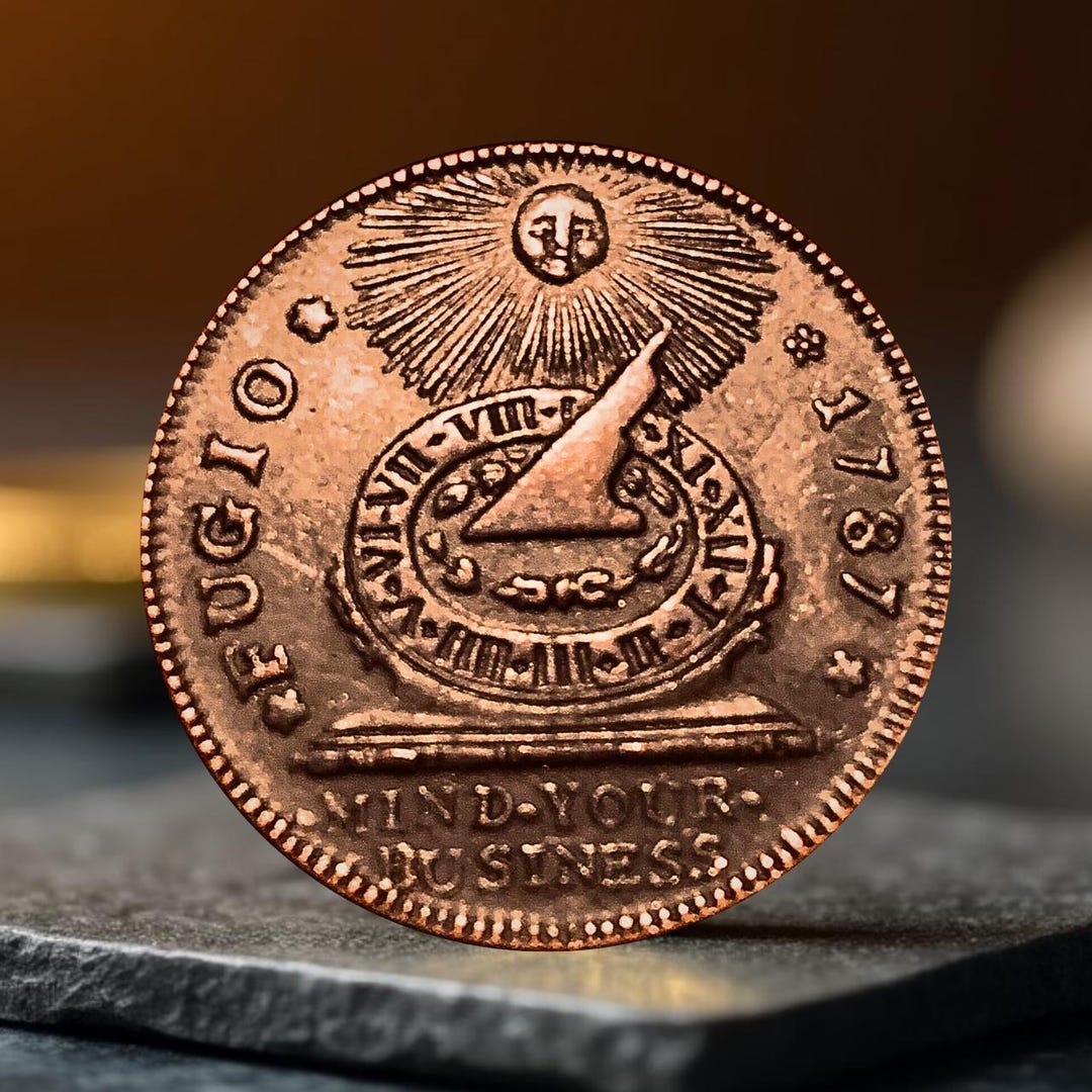 Rare 1787 FUGIO Cent Mind Your Business Restrike Rare US Commemorative ...