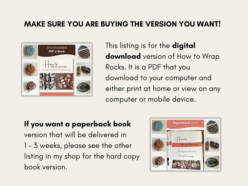 How to Wrap Rocks, a Downloadable PDF E-book With Step-by-step ...
