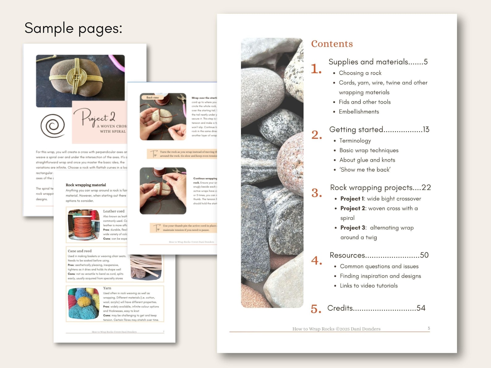 How to Wrap Rocks, a Downloadable PDF E-book With Step-by-step ...