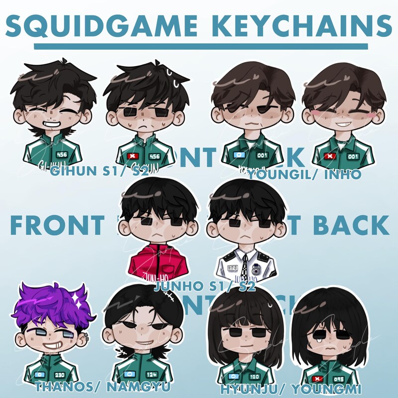 Squid.game Keychain - Etsy