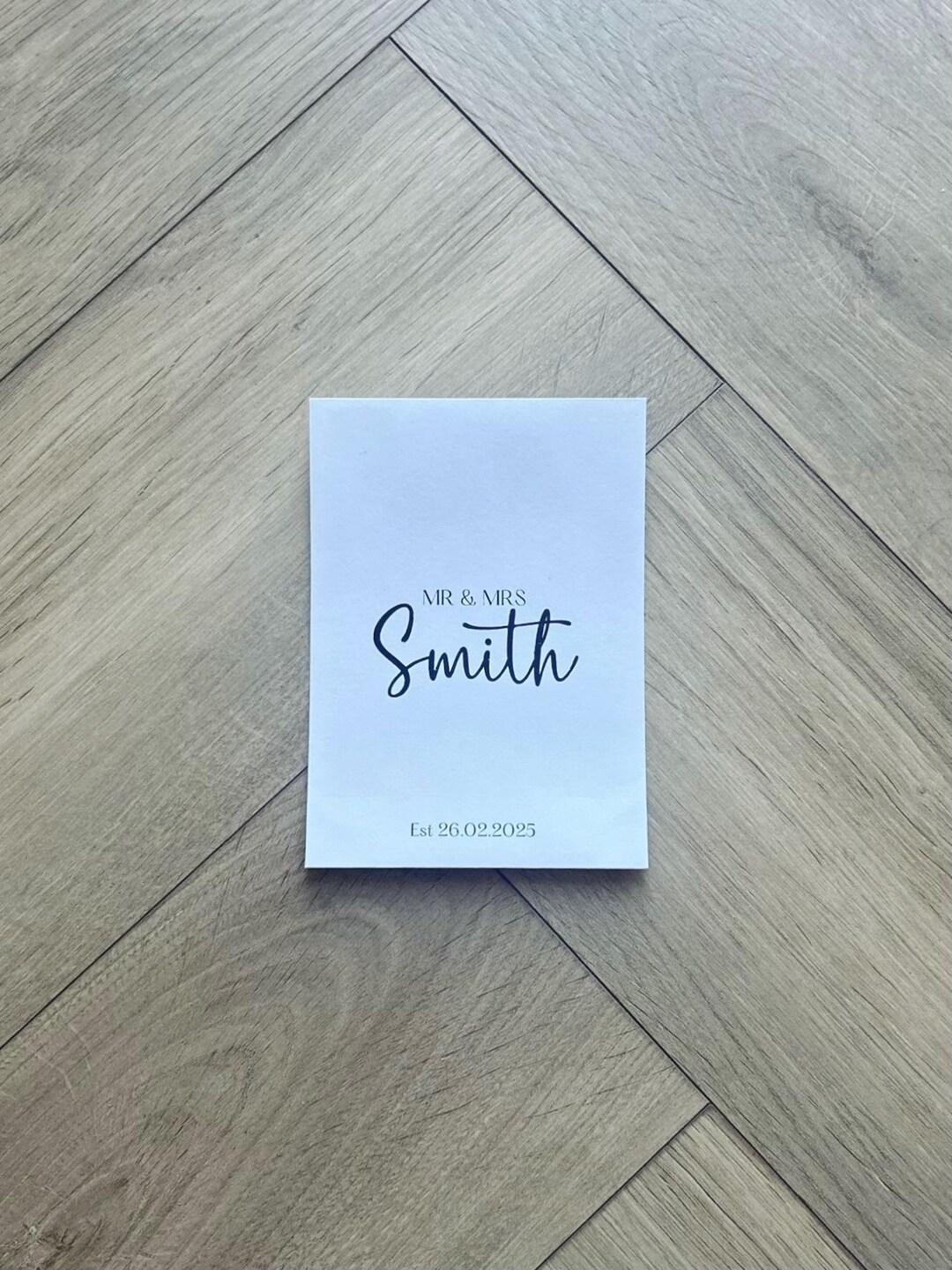 Personalised White Wedding Scratch Card Holder Any Design Scratch Card ...