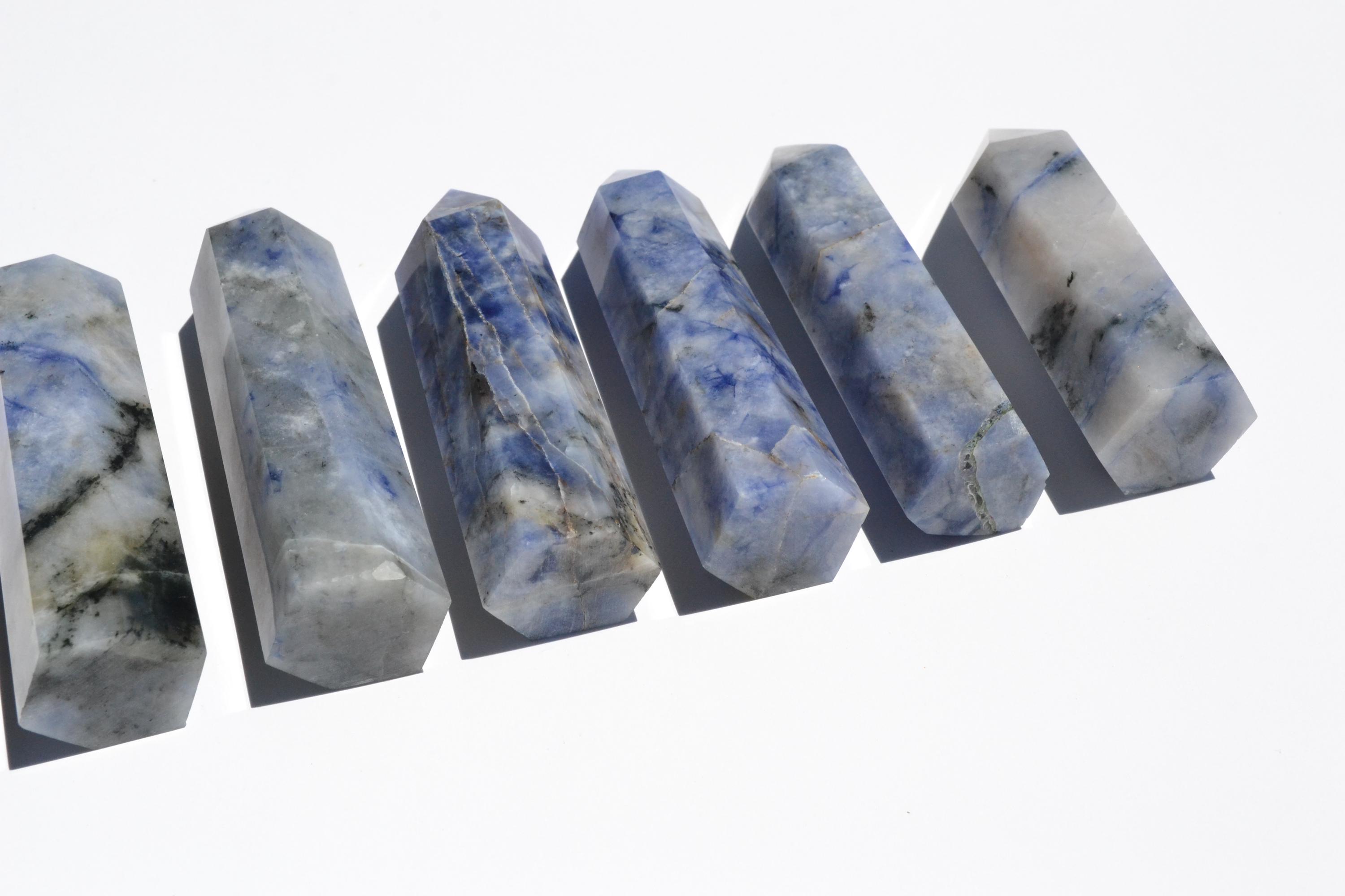 Afghanite Towers - UV Reactive - High Frequency Stone - Crown and Third ...