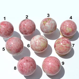 Thulite Sphere - Sacral, Solar Plexus, and Heart Chakra - 50-51mm - Etsy
