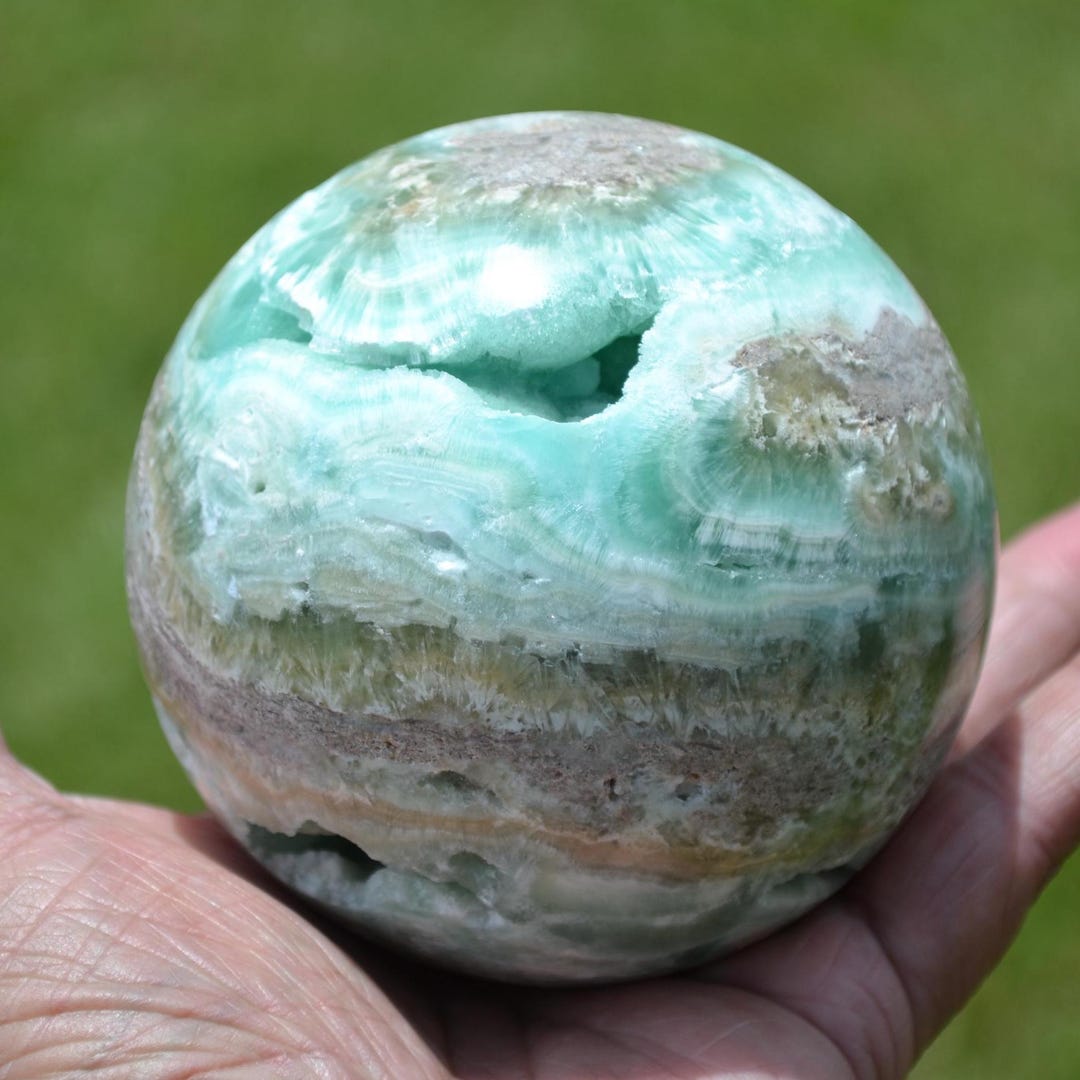 Large Hemimorphite Sphere - 92.4mm - Etsy