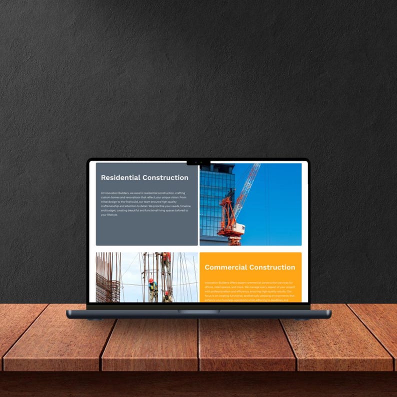 Construction Company Website Template | Builder | Contractor | Project ...