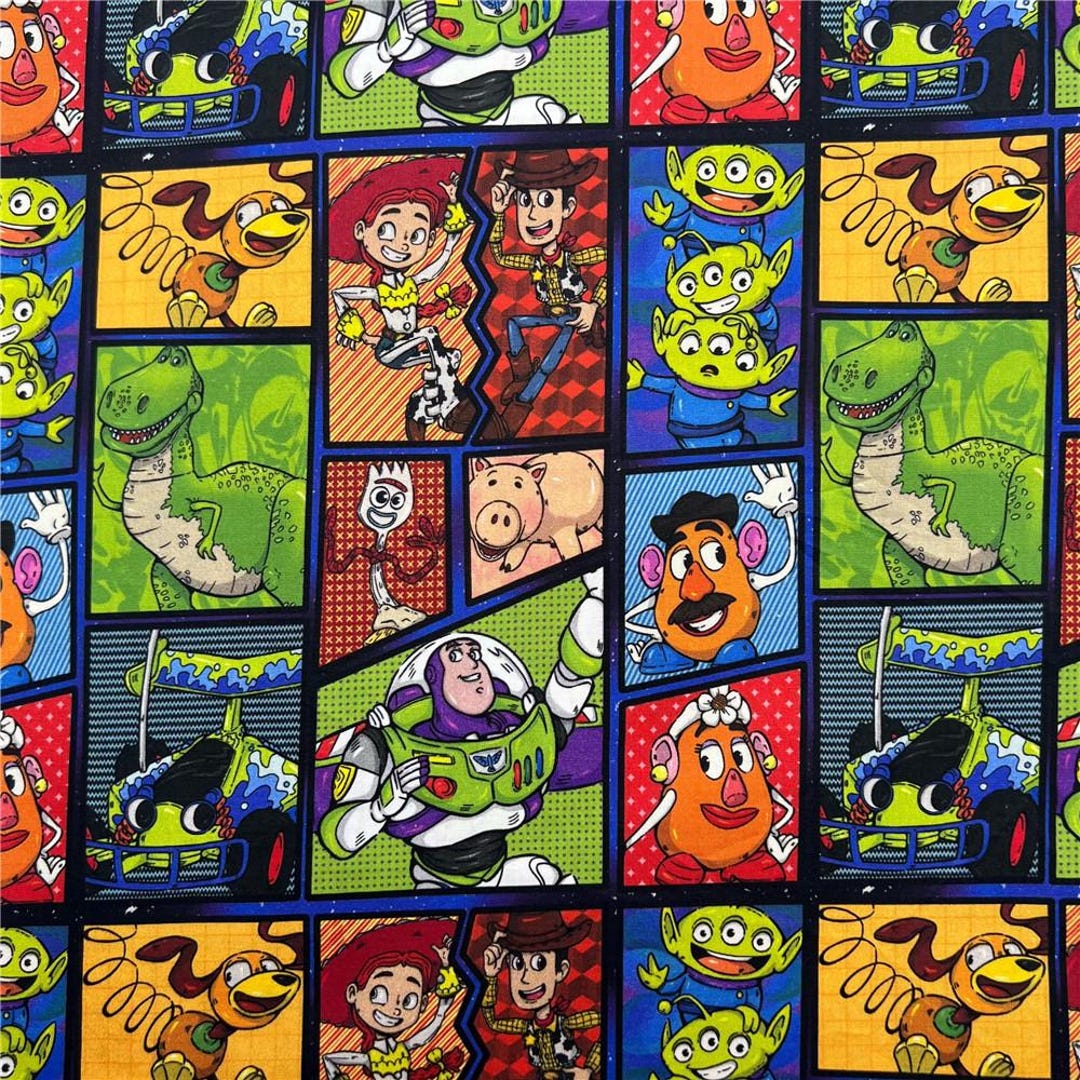 Toy Stroy Fabric Buzz Lightyear Fabric Woody Fabric 100% Cotton by the ...