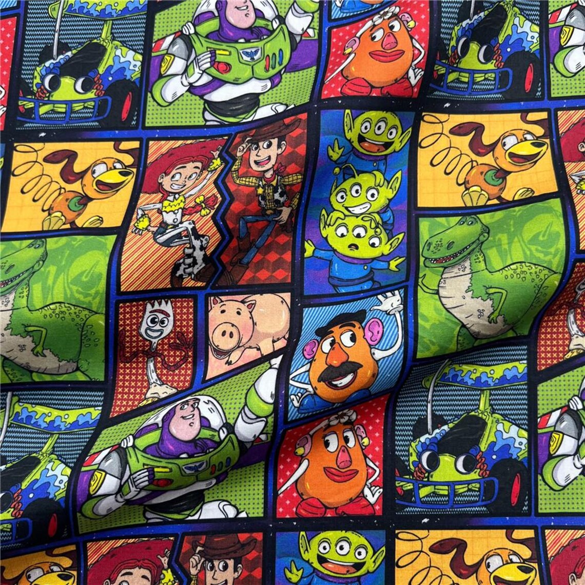 Toy Stroy Fabric Buzz Lightyear Fabric Woody Fabric 100% Cotton by the ...