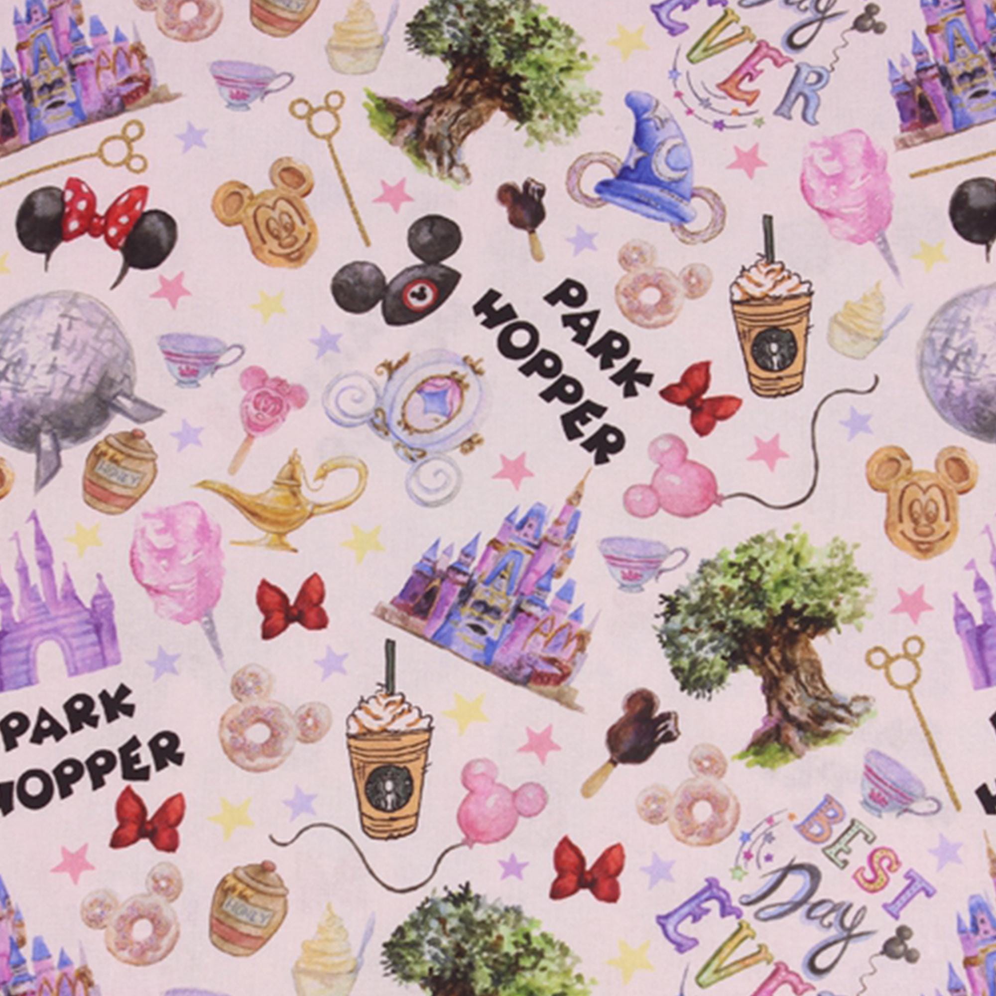 Mickey Mouse Fabric Mickey and Minnie Fabric Disney Fabric Cartoon ...