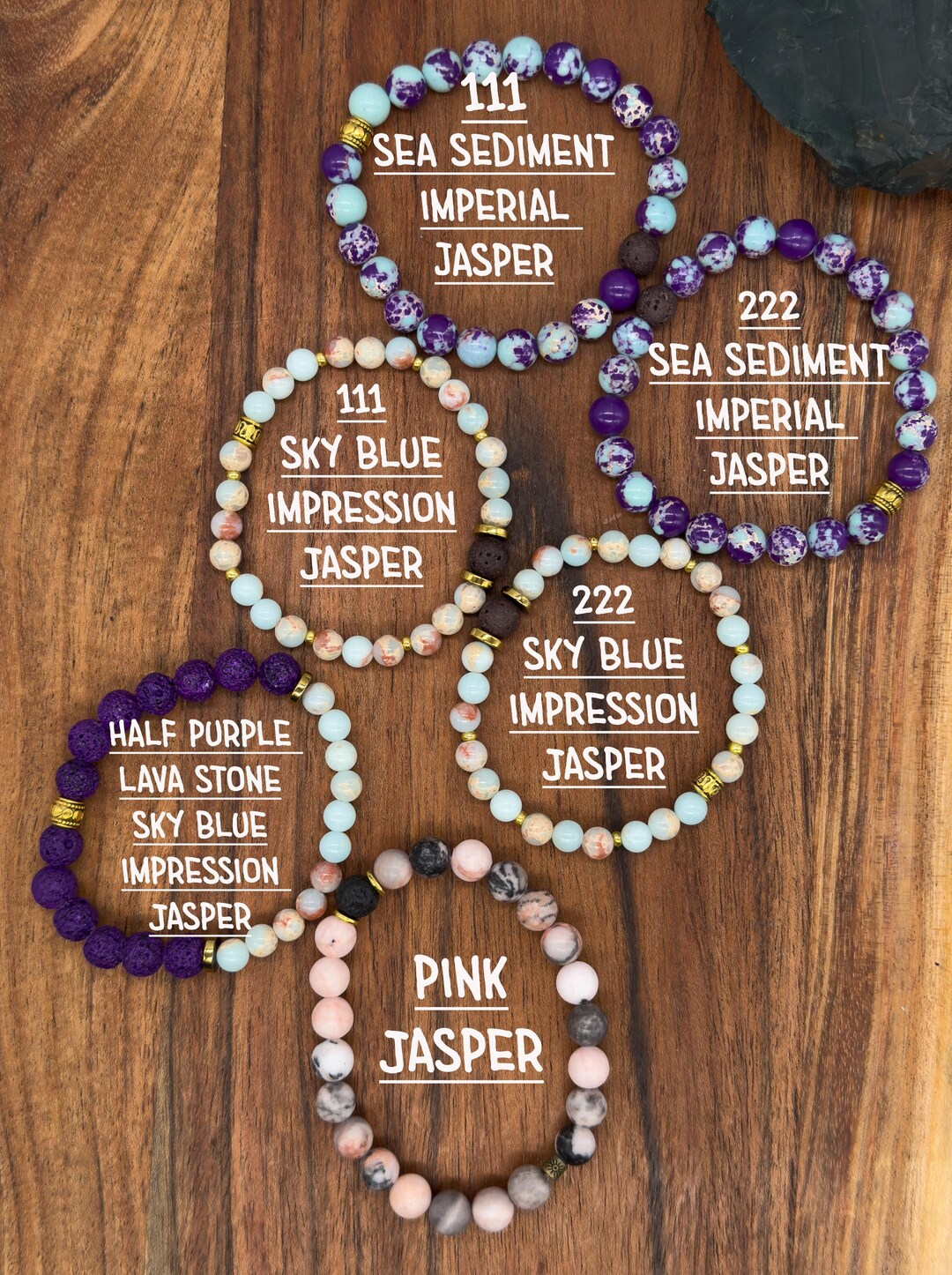 7 Different Types of Jaspers Essential Oil Bracelets - Etsy