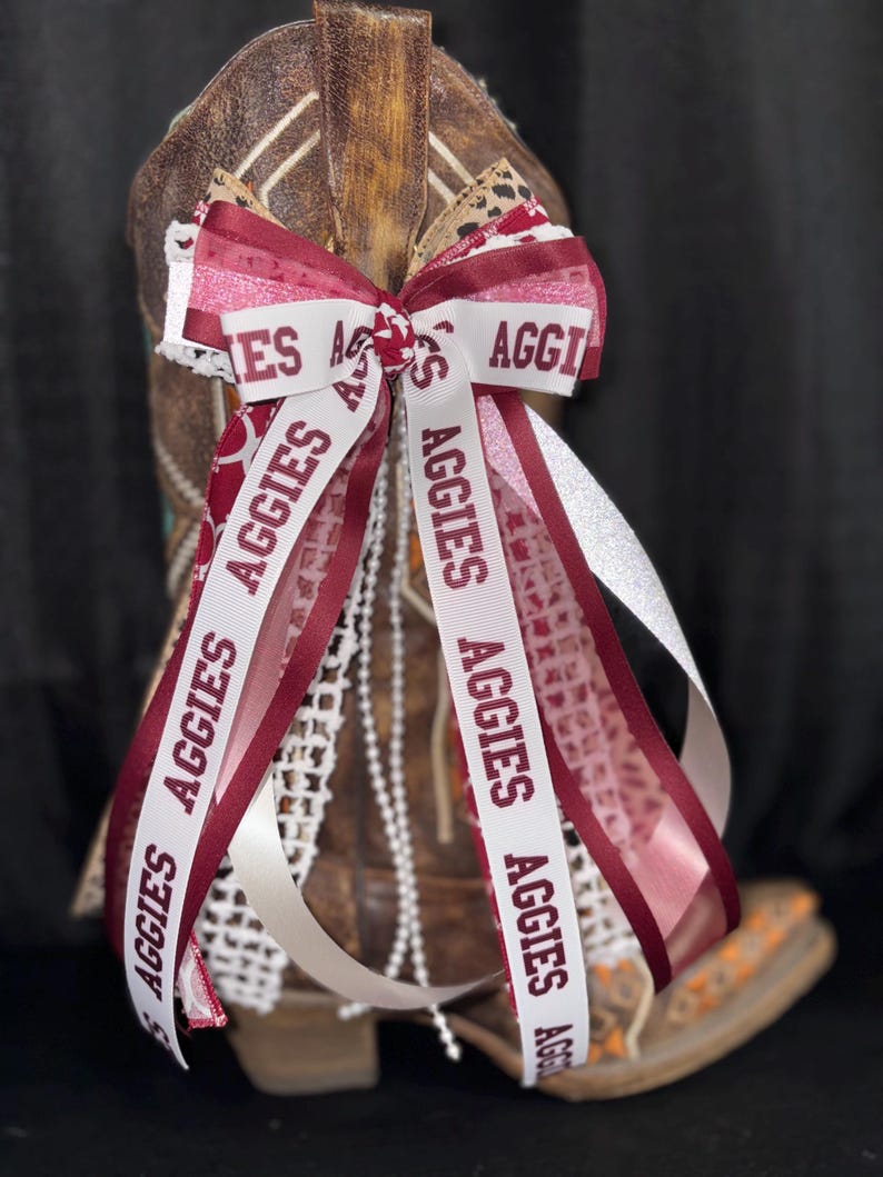 University Boot Bows - Etsy