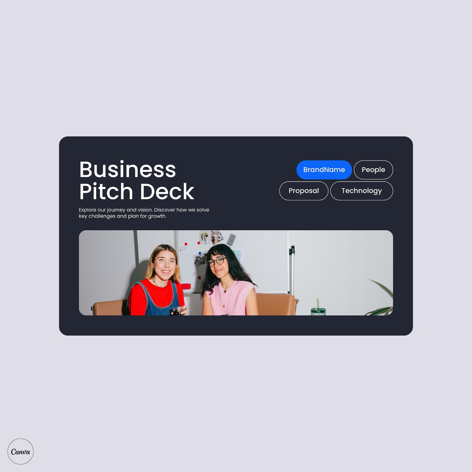 Business Canva Pitch Deck Template for Personal Brands: Professional ...