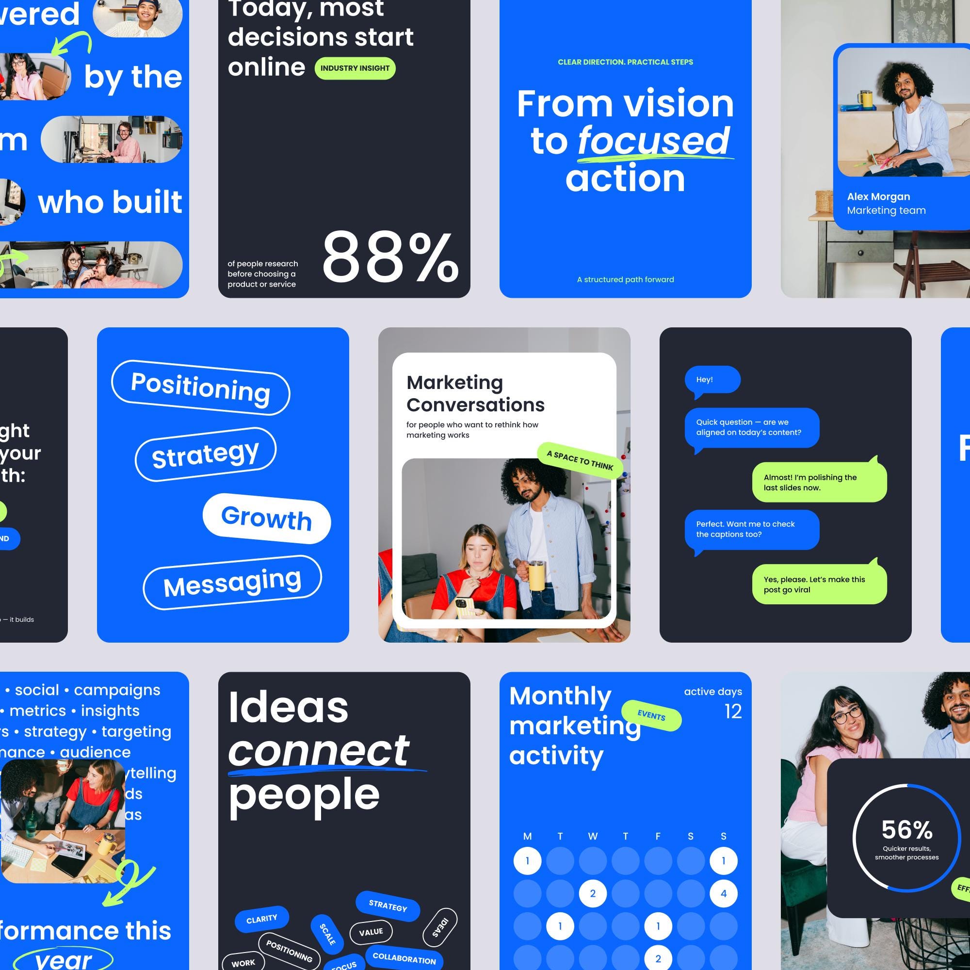 Canva Instagram Templates: Social Media Template Kit for Small Business ...
