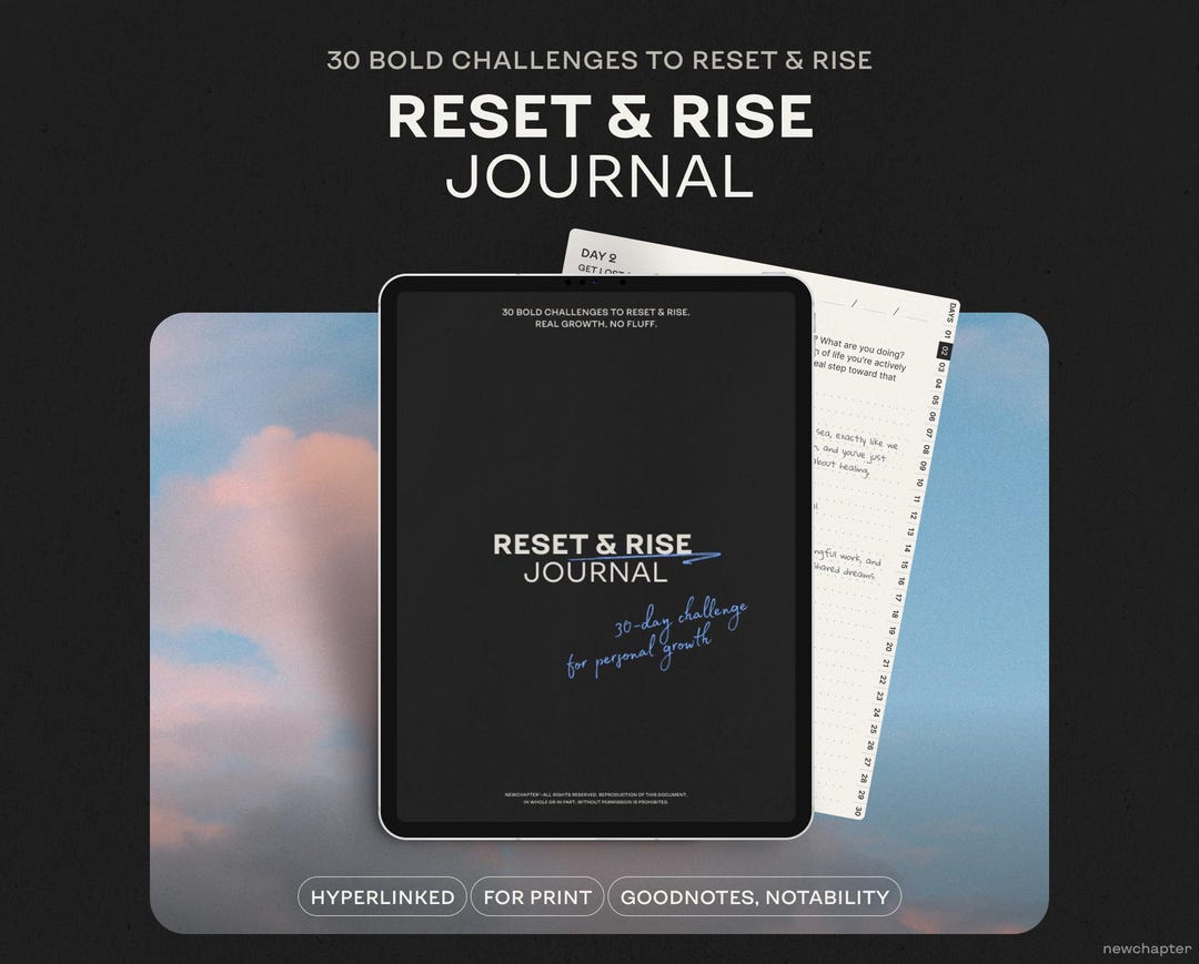 30-day Personal Growth Journal: Self-therapy & Burnout Recovery (PDF ...