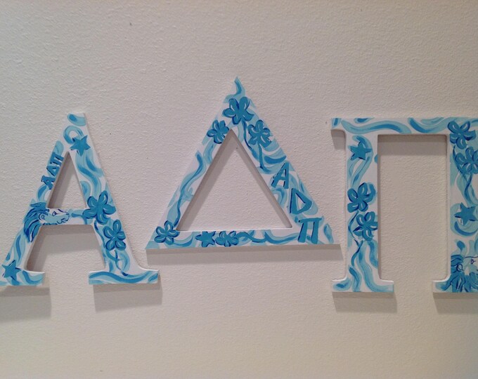 Alpha Delta Pi Hand Painted Greek Letters - Etsy