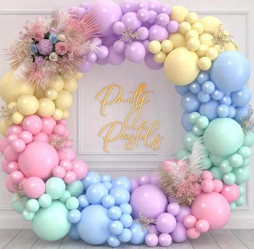 Pretty Pastels Balloon Arch Kit - Etsy