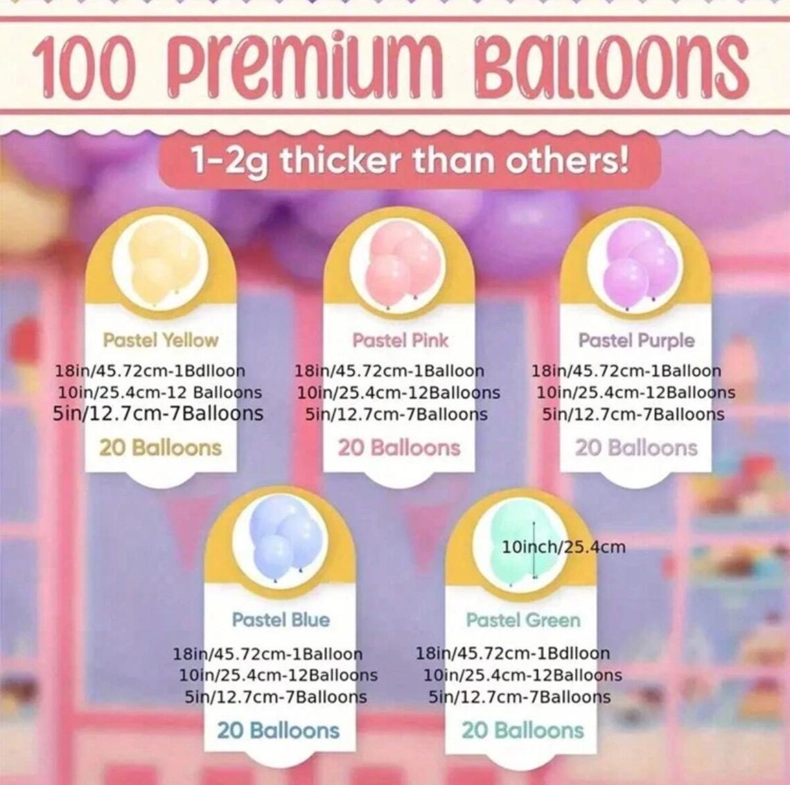 Pretty Pastels Balloon Arch Kit - Etsy