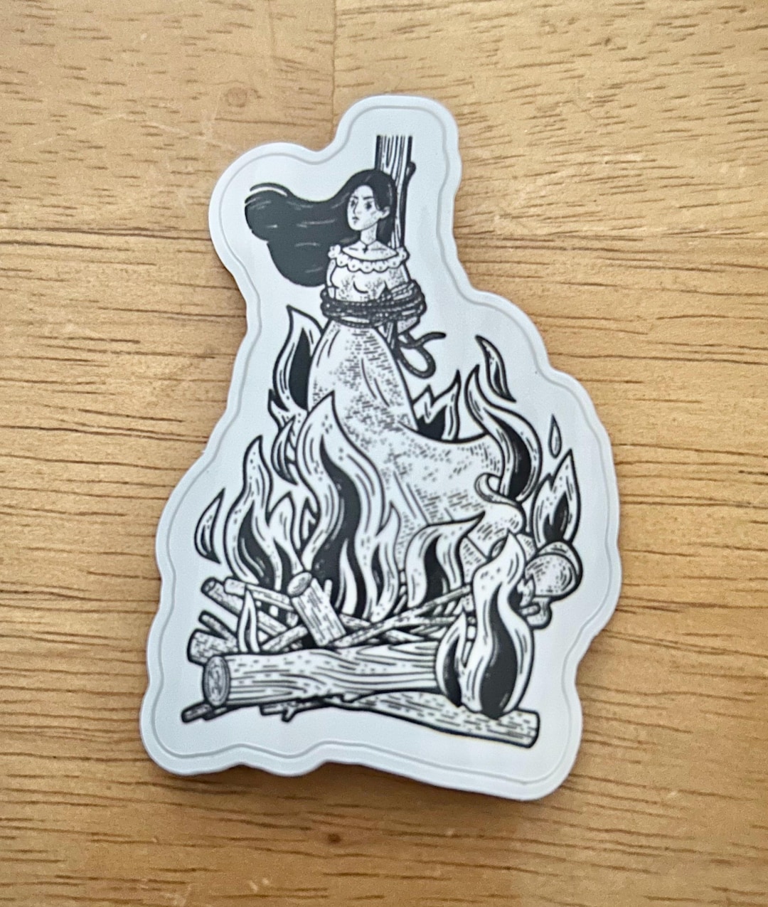 Burned at the Stake Women’s Rights Sticker - Etsy