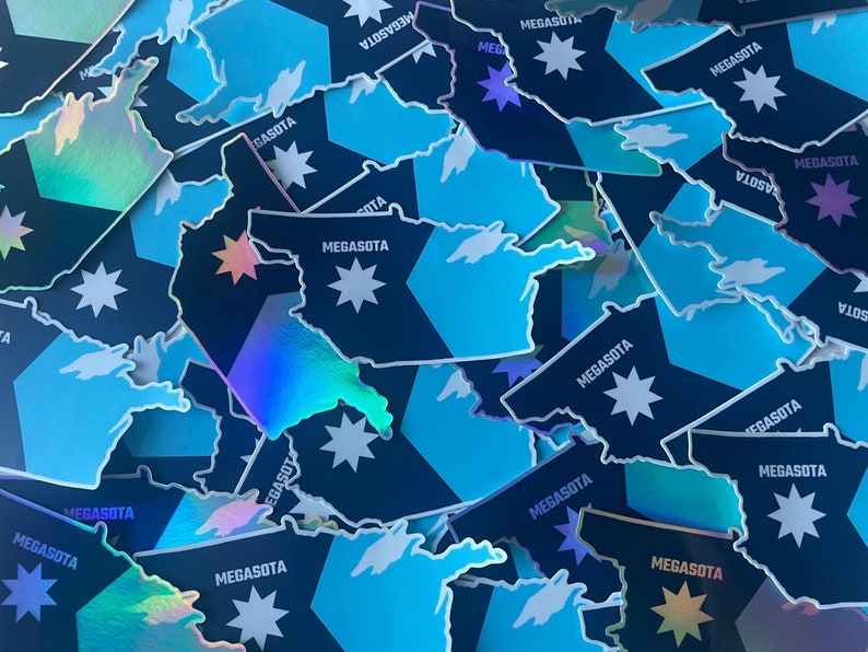 Megasota - Minnesota State Flag Border Expansion Sticker - Etsy