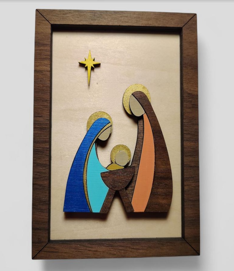 Nativity Scene Decor Wall or Stand - Etsy