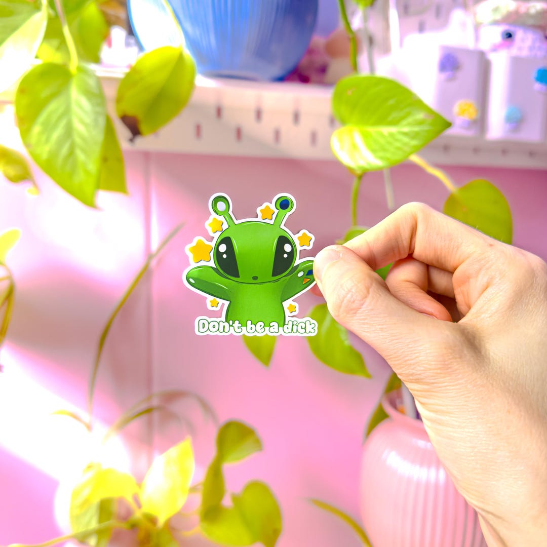 Aftonsparv Sticker | Don’t Be a Dick | IKEA Alien Plushie | Cute Fan ...