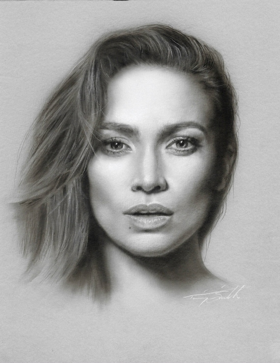 J Lo Jennifer Lopez Original Airbrush Painting | Etsy