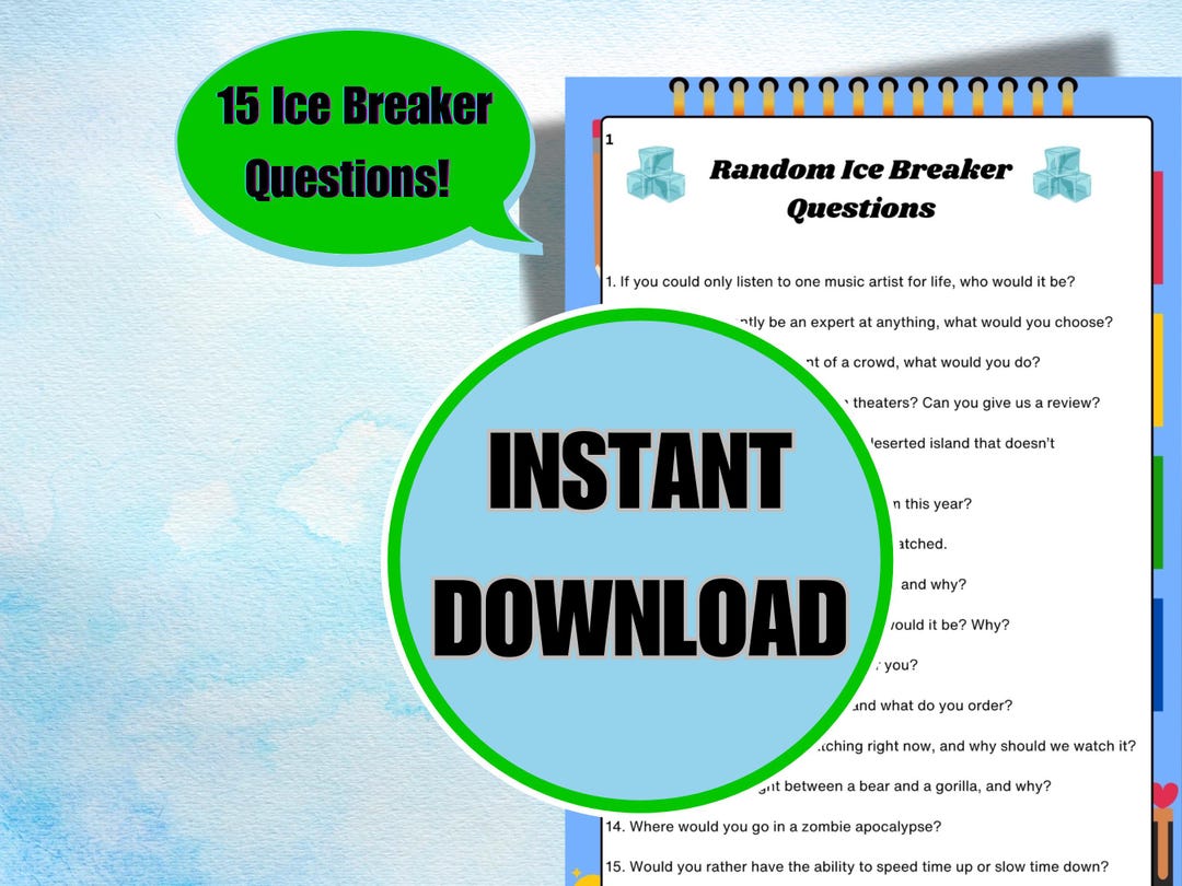 15 Random Icebreaker Questions for Classroom, Workplace, Parties ...