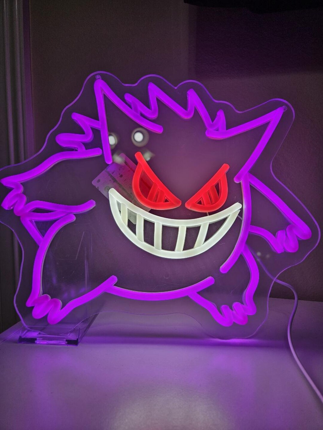 LED Neon Gengar, This Ghost is Ready to Be A Menace and Have Some Fun ...