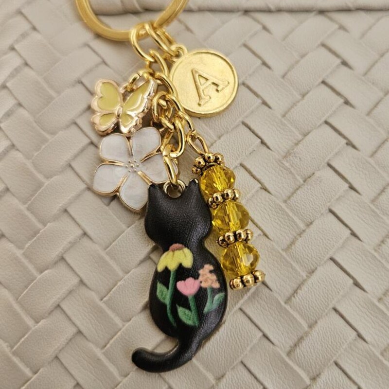 Calico Cat Keychain - Etsy