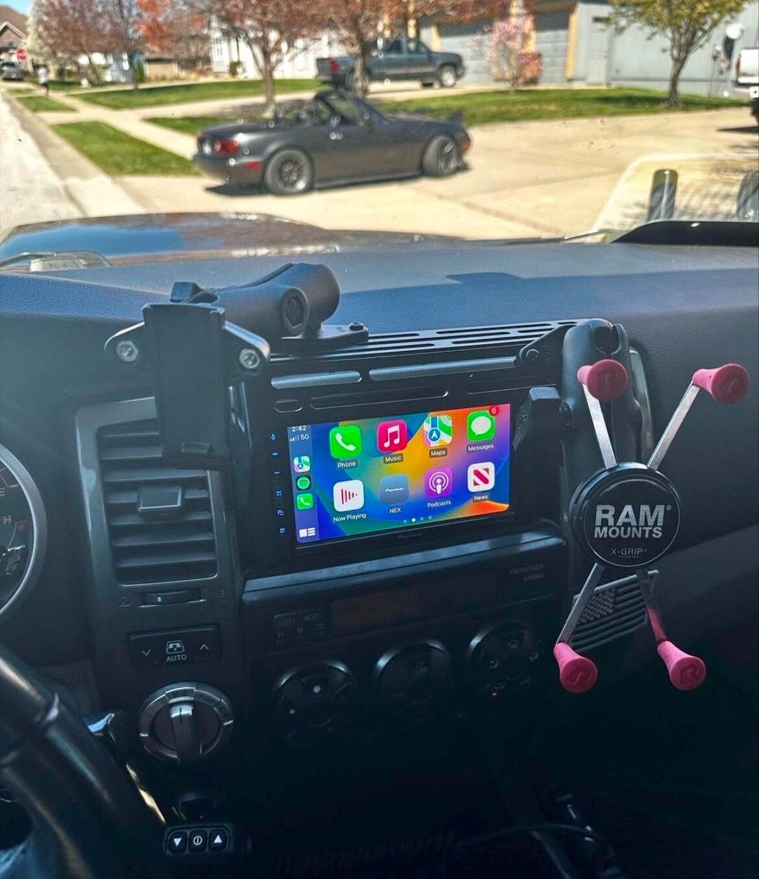 03-09 4th Gen 4runner Dash Mount Mod Gear Storage for Ram Mounts ...