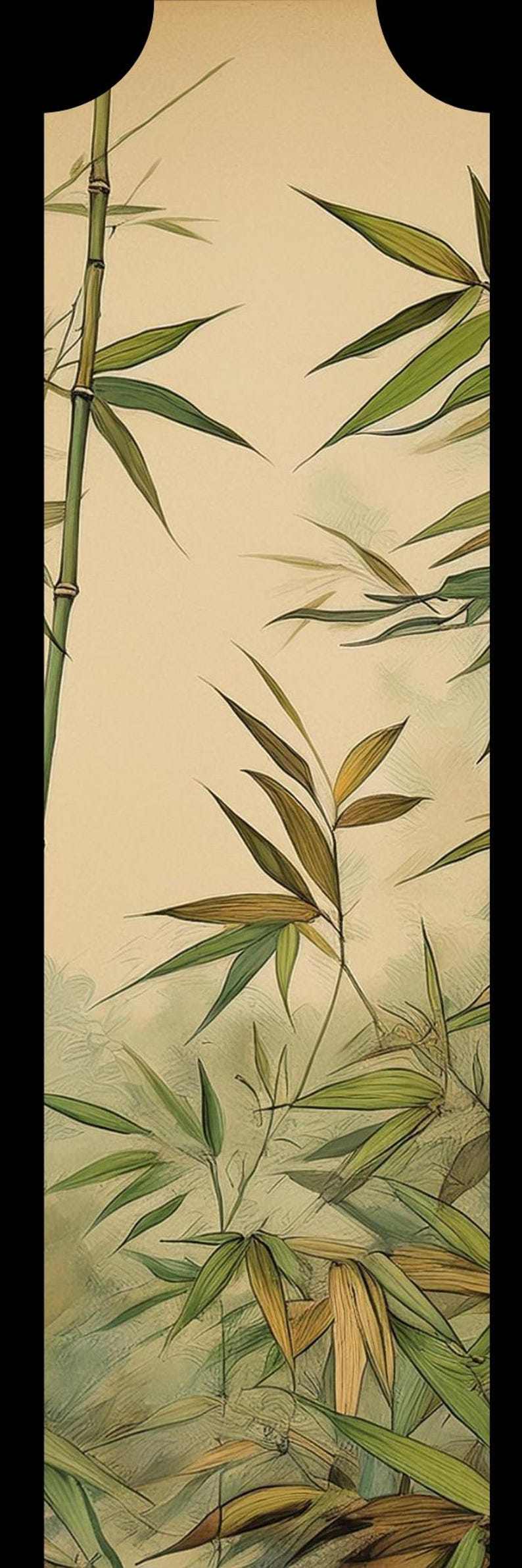 Printable Bamboo Bookmarks | 5 Digital 300 DPI Designs | Zen Nature ...