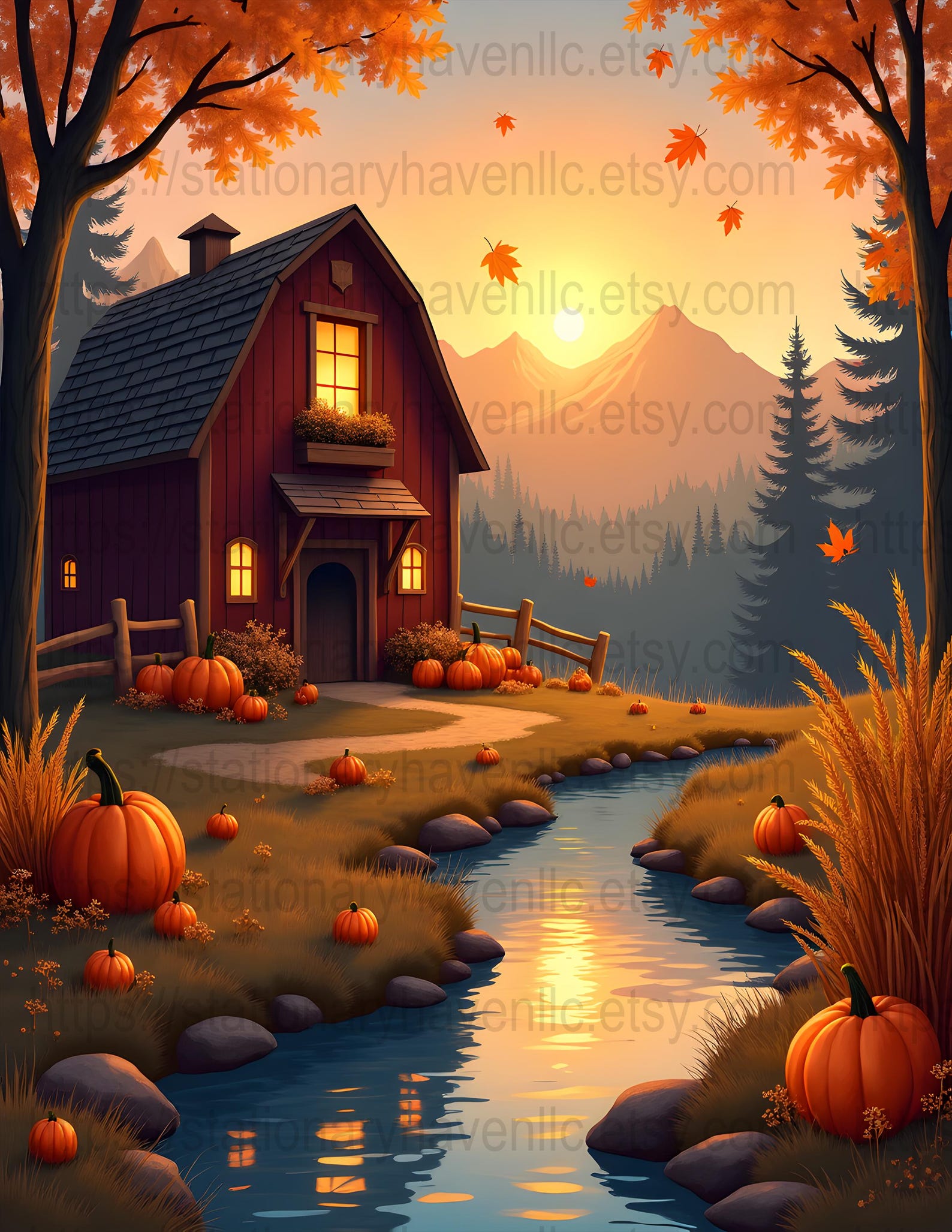 Autumn Barn Scene Junk Journal: Fall Scrapbooking Kit (20pc) - Etsy