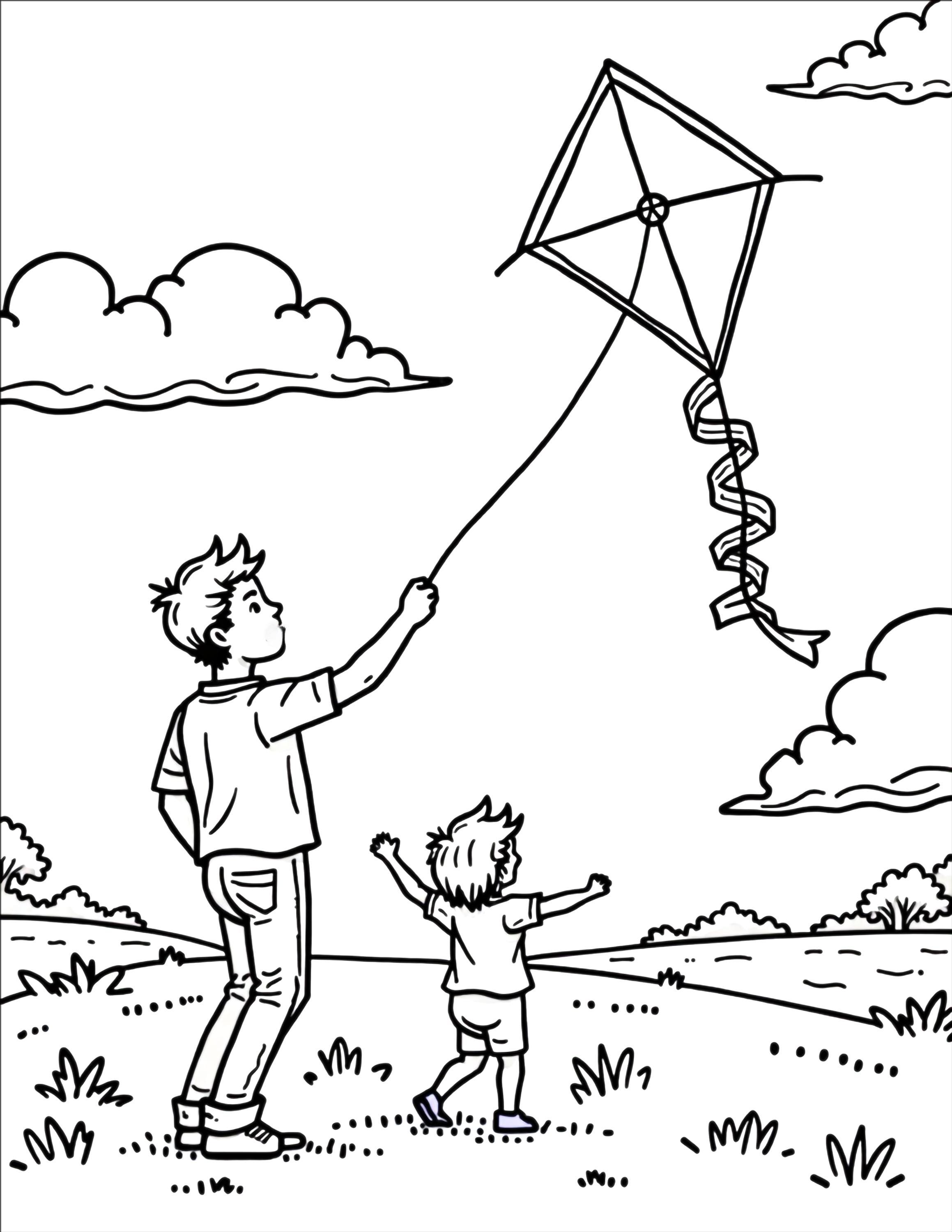 Fathers Day Coloring Pages Bundle for Kids Fun Activity for Dad and ...