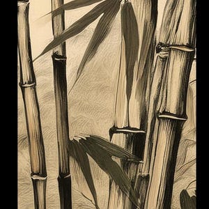 Printable Bamboo Bookmarks | 5 Digital 300 DPI Designs | Zen Nature ...