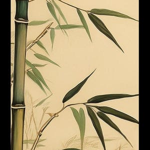Printable Bamboo Bookmarks | 5 Digital 300 DPI Designs | Zen Nature ...