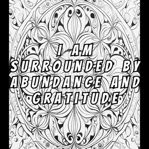 Grow and Thrive With Inspirational Affirmation Coloring Pages ...