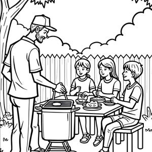 Fathers Day Coloring Pages Bundle for Kids Fun Activity for Dad and ...