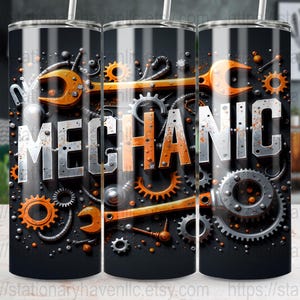Mechanic Tools Tumbler Wrap: Garage Decor, Auto Repair Gift - Etsy