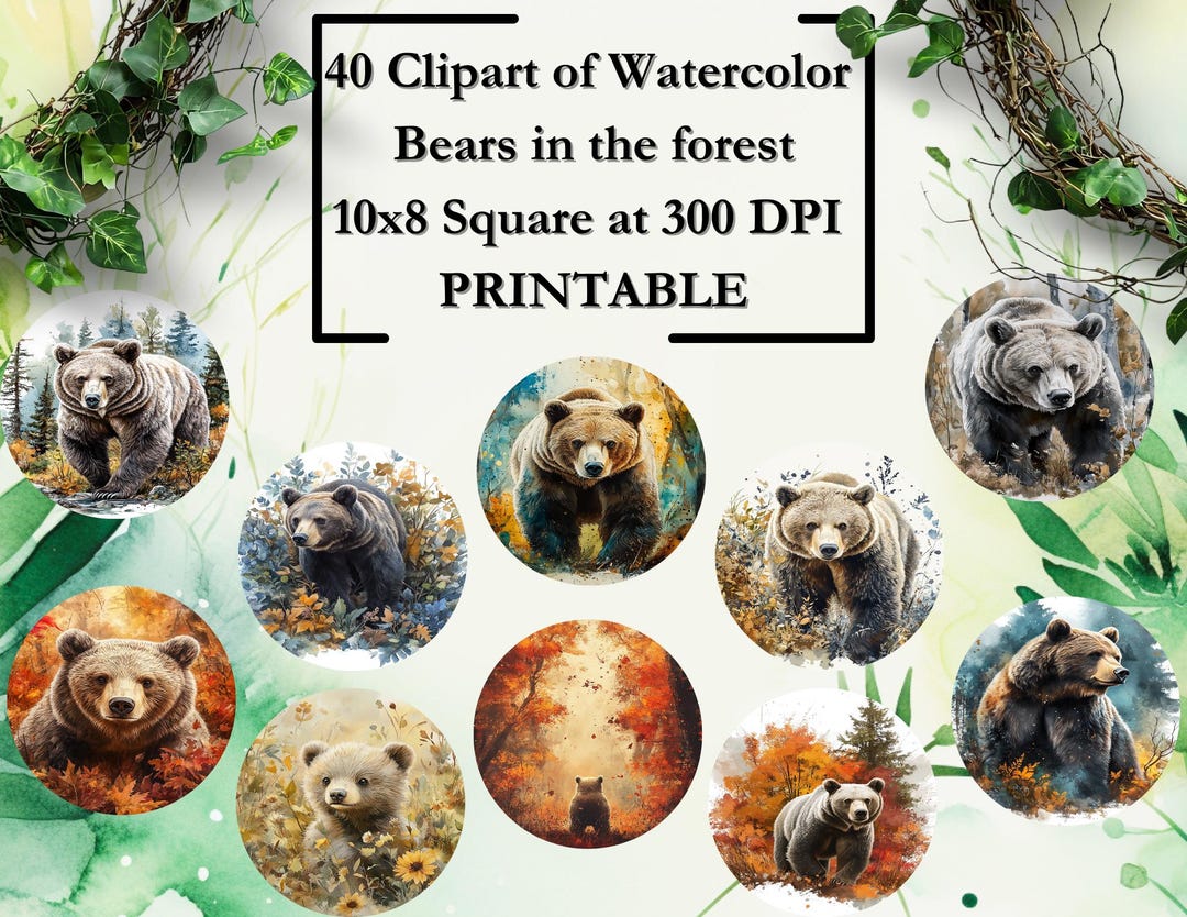 40 Floral Bouquet Stickers | 1 Inch 300 DPI Printable PNG ...