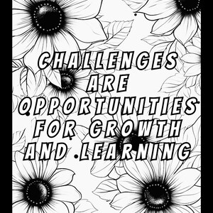 Grow and Thrive With Inspirational Affirmation Coloring Pages ...