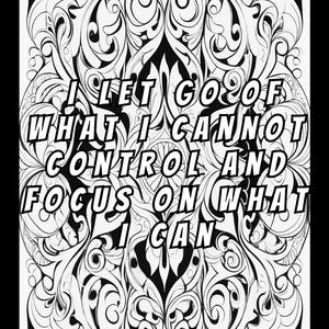 Grow and Thrive With Inspirational Affirmation Coloring Pages ...