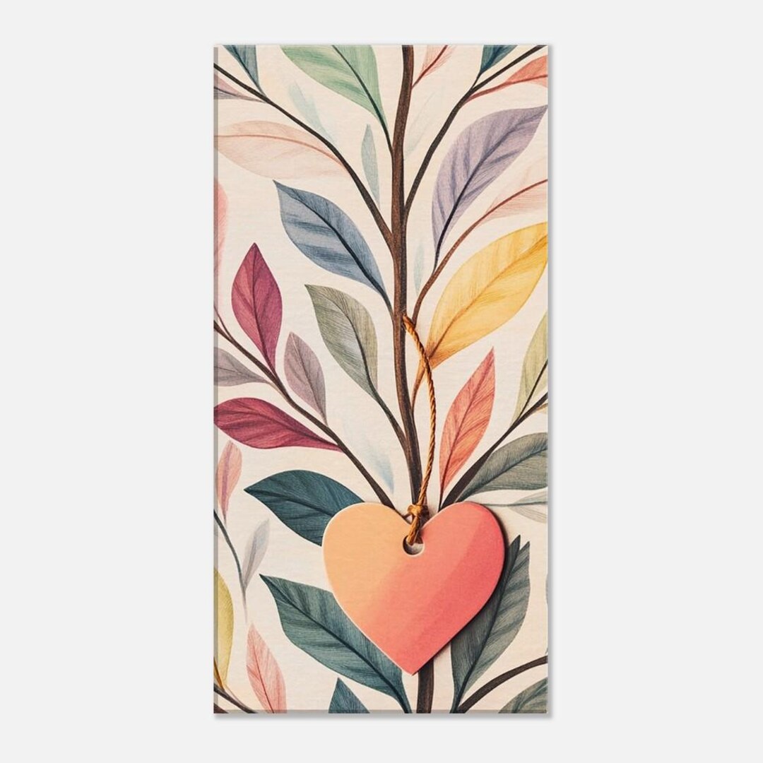 Contemporary Heart Design: Minimalist Geometric Art in Modern Chic ...