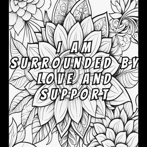 Grow and Thrive With Inspirational Affirmation Coloring Pages ...