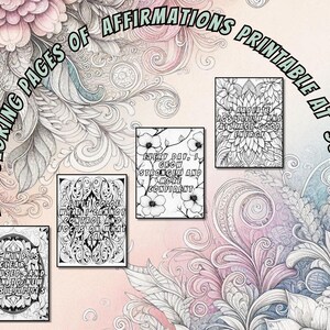Grow and Thrive With Inspirational Affirmation Coloring Pages ...