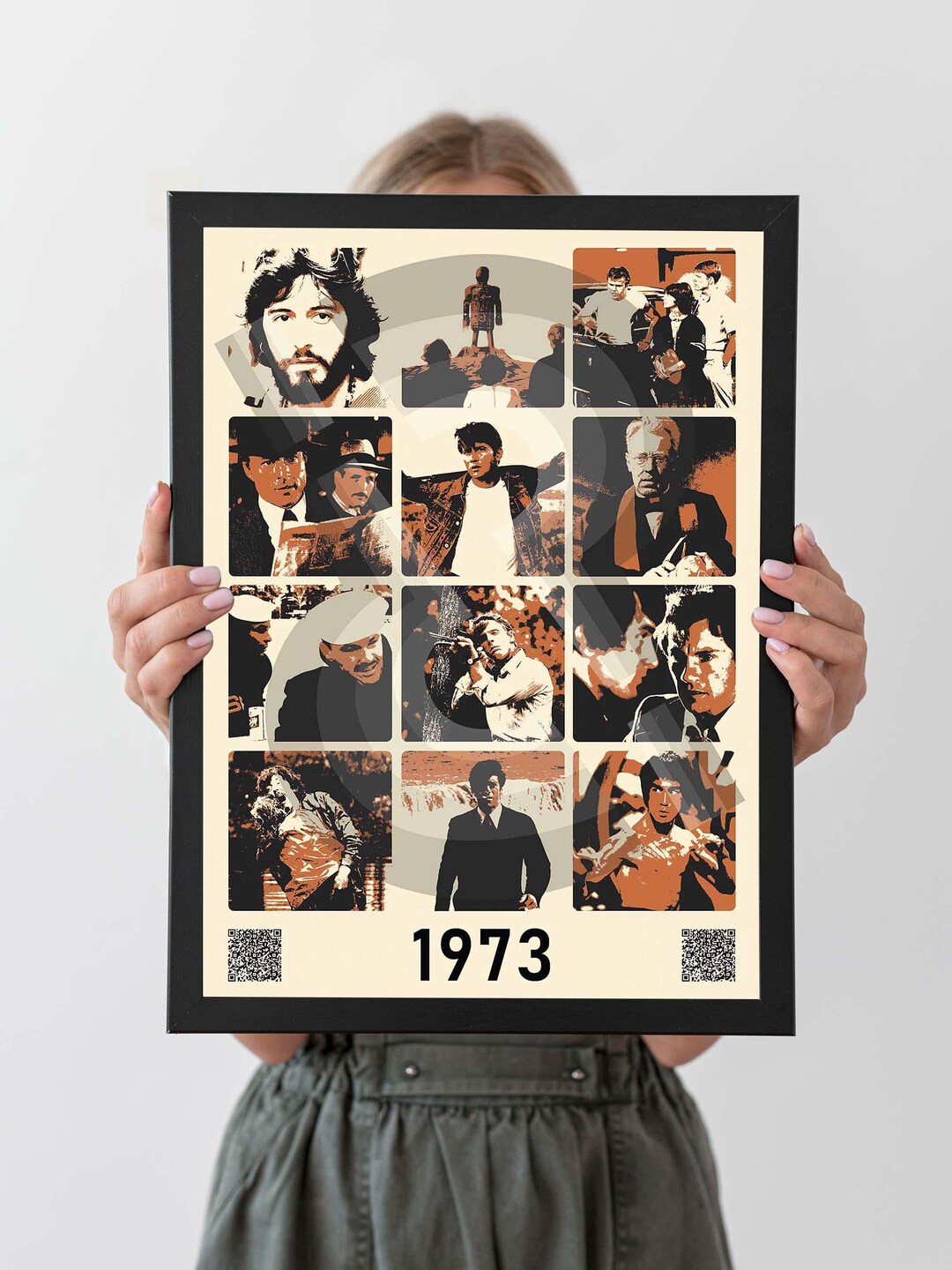1973 Film Collection POSTER PRINT 70s Birthday Anniversary Personalised ...