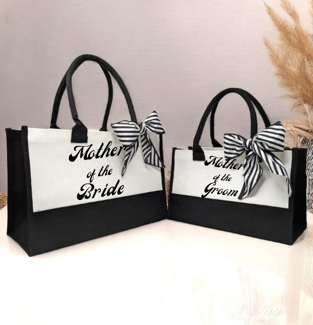Mother of the Bride Tote Bag, Mother of the Groom Canvas Bag, Mother of ...