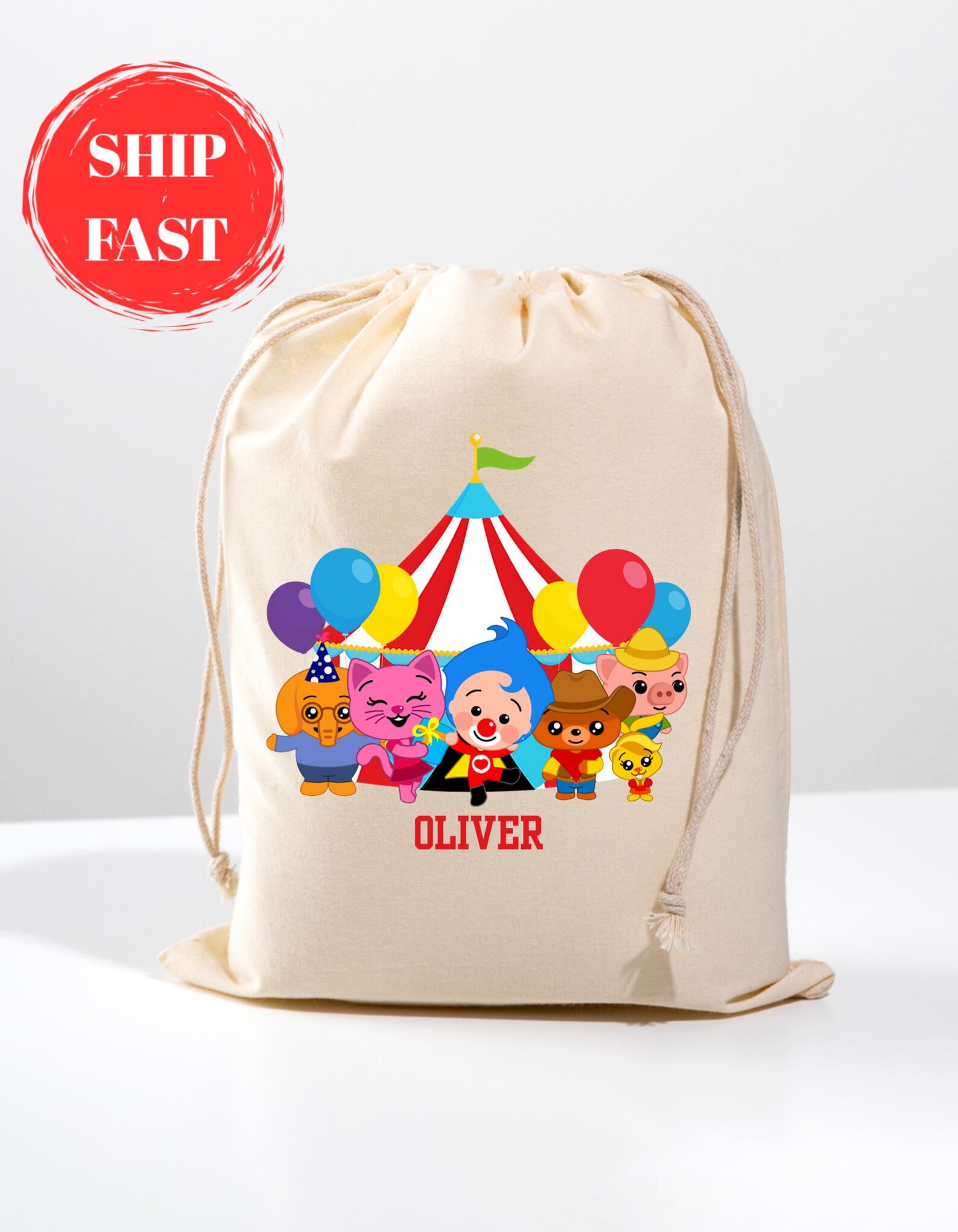 Custom Name Plim Plim Backpackt, Carnival Birthday Backpack, Birthday ...