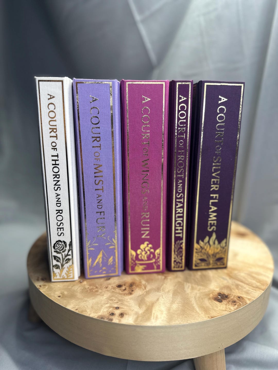 ACOTAR by Sarah J. Maas | Custom Cloth Covered Rebound Hardback Books ...