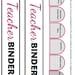 Simplistic Teacher Binder Bundle: Pink, Gray, Black & White - Etsy